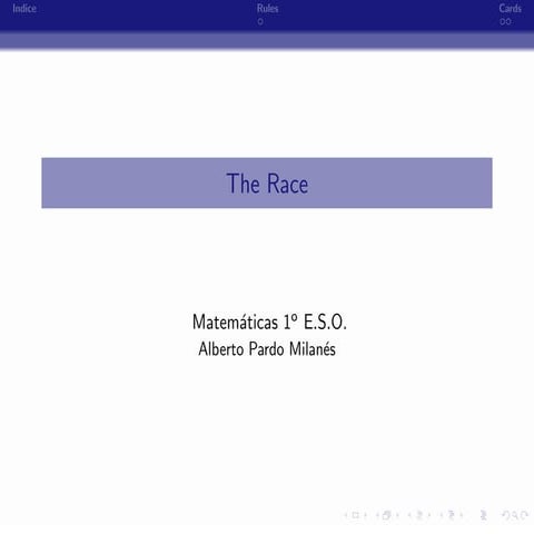 The Race, INTEGERS MATHS GAME | PDF