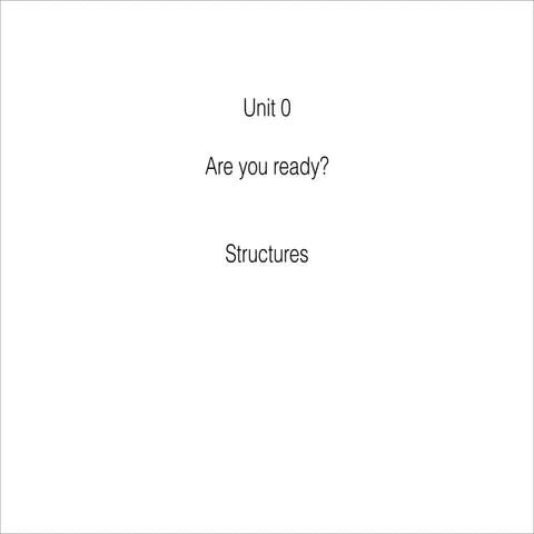 Unit 0 structures | PPT