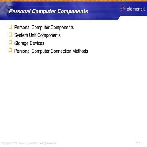 Unit 1 | PPT | Computer Peripherals | Computing