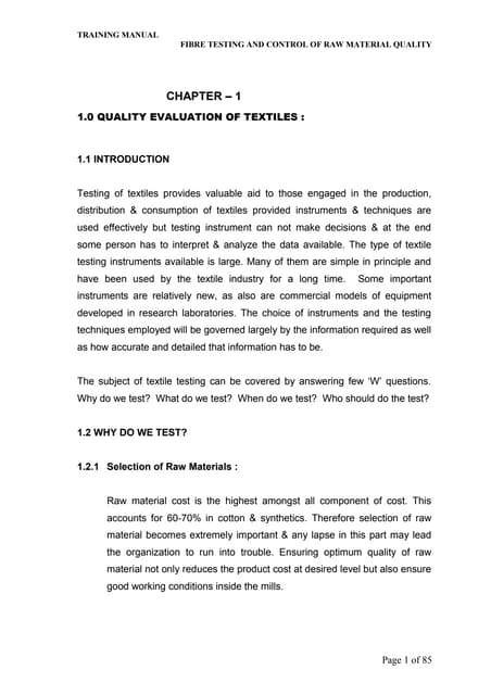 Hvi(high volume instrument) | PDF