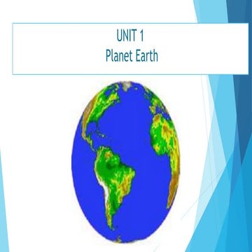 Unit 1. Planet Earth | PPT
