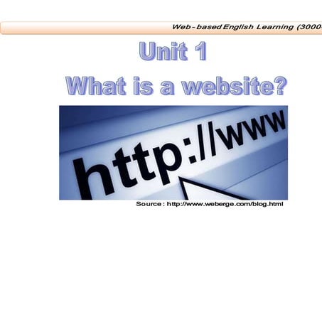 Unit 1 what is a website? | DOCX