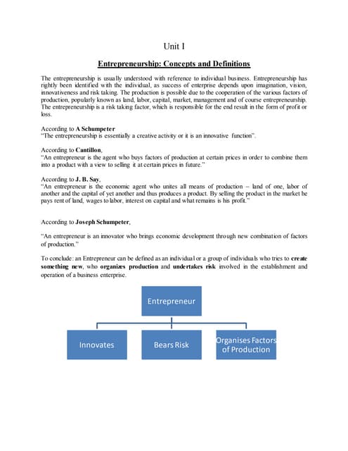 Introduction to entrepreneurship | PDF