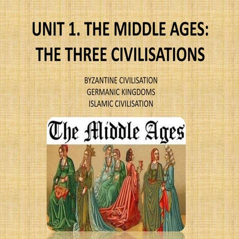 Unit 1. Middle ages: three civilisations | PPTX