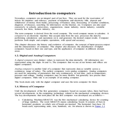 Unit 1 - comp arc | PDF