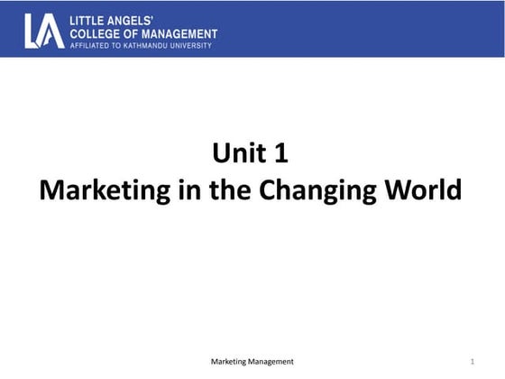 Chapter 1 DEFINING MARKETING FOR THE 21st CENTURY | PPTX | Marketing ...