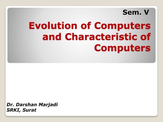 Lecture 1 introduction to computing | PPTX