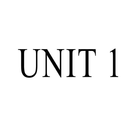 Unit 1 2-3 | PPTX