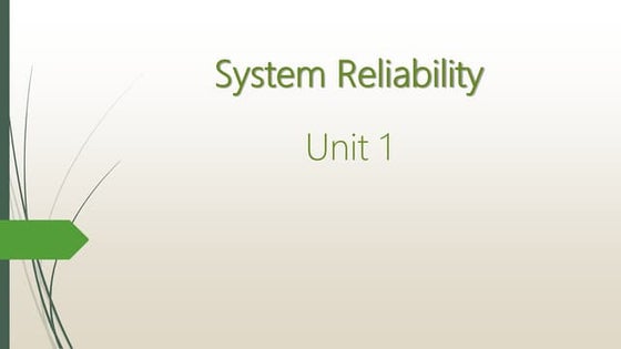 Reliability Certification Pdf Operating Systems Computer Software