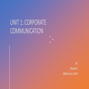 Unit 1 CCS - 2 PPT | PPT