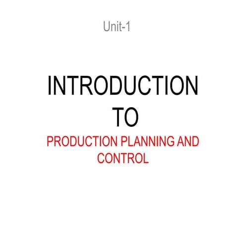 Unit 1 PPC | PPT