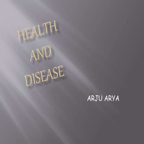 Health and disease | PPTX