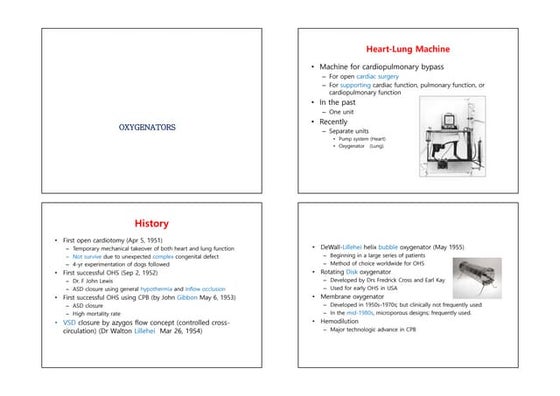 Oxygenators | PPTX | Lung and Respiratory Health | Diseases and Conditions