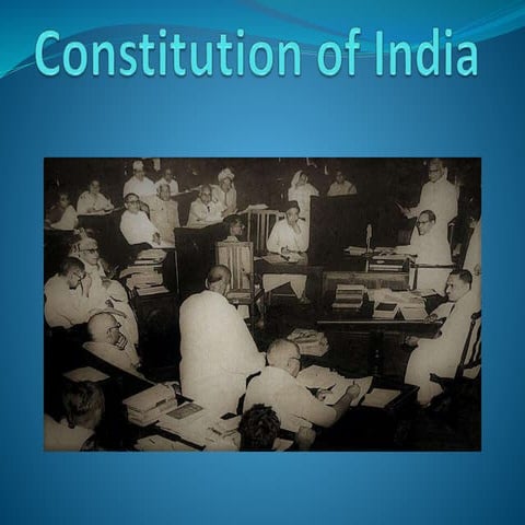 Unit I Introduction to Indian constitution | PPTX