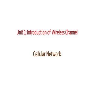 Introduction to Wireless Channel and its use | PPTX