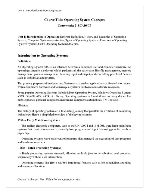 TYpes of OS.ppdifferent types of operating system | PPTX