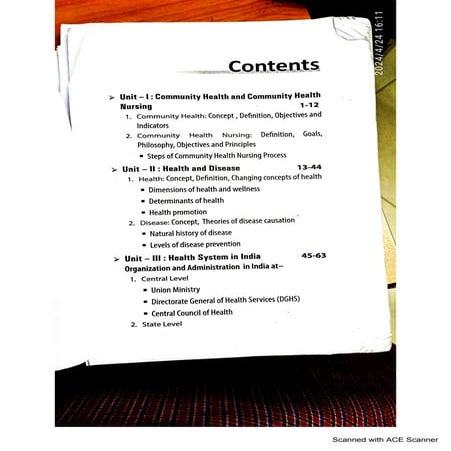 unit 1.pdf A community chapter for third year GNM students | PDF