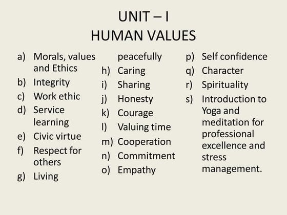 Ethics Lesson 7 - Universal Values .pptx | Religion & Spirituality
