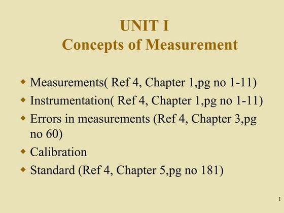 Basic concepts of measurement | PPT