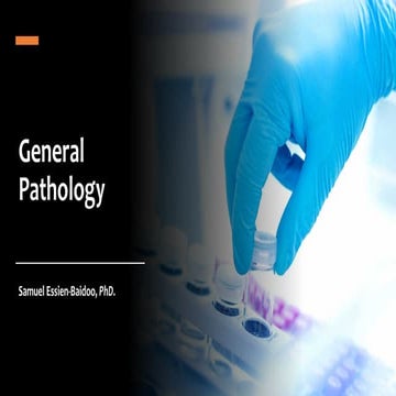 Pathology slides on overview of pathology and cell injury | PPT