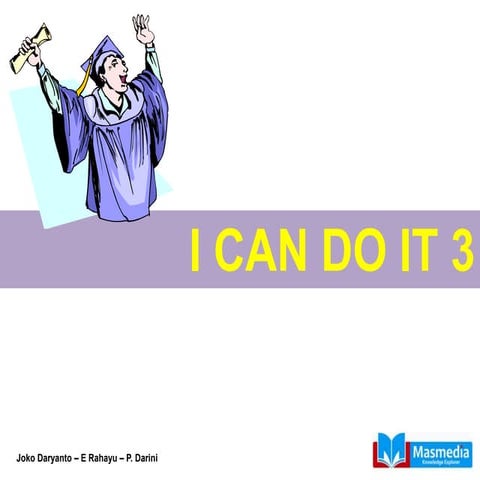 English Lesson about I Can Do It untuk SMA | PPT