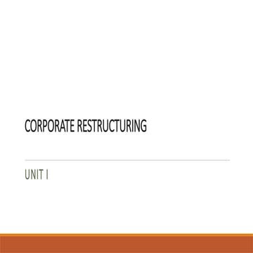 About Corporate restructuring Methods .pptx