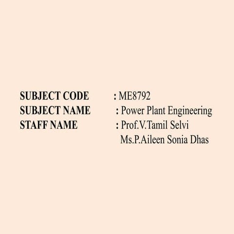 unit1.pdf thermal enginerring in power plant subject | PDF