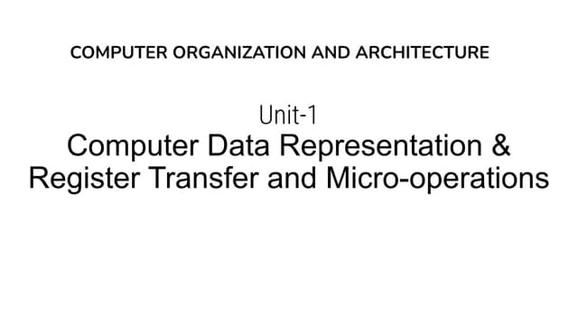 Bus system using Multiplexer in COA .ppt