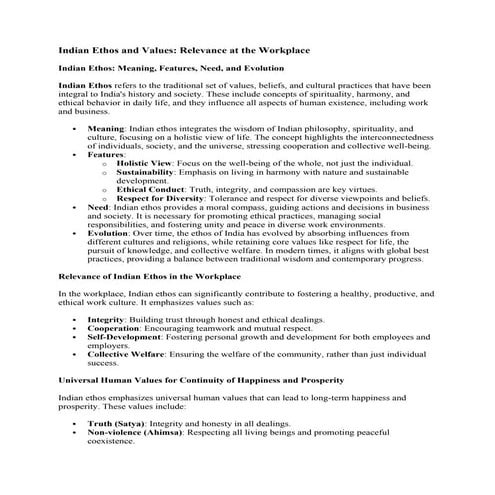 Unit 1 - Indian Ethos – An Overview.pptx