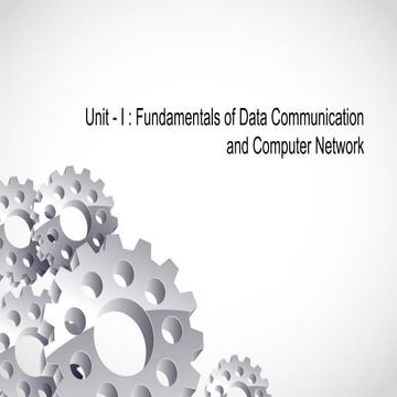 Data Communications and Computer Networks | PPTX