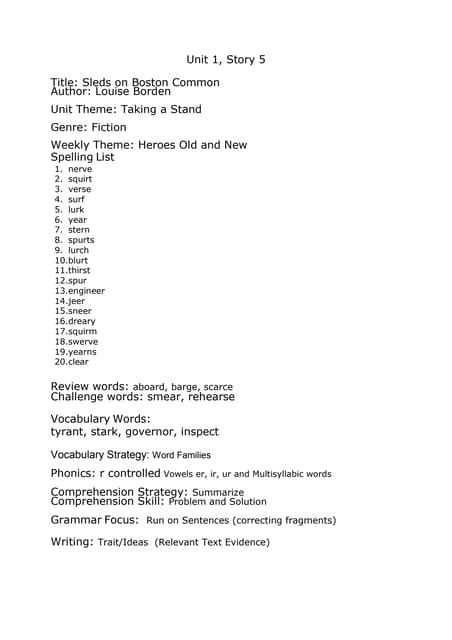 Unit 4 Story 1 Spirit of Endurance | DOCX