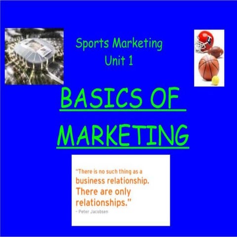 Unit 3 sports marketing research | PPTX