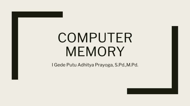 Unit 1 Computer Memorypptx