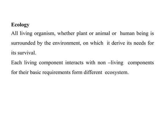 Ecosystem Structure And Function Ppt