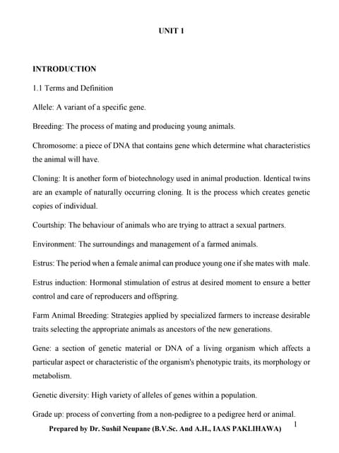 UNIT 1-Genetics and Animal Breeding.pdf