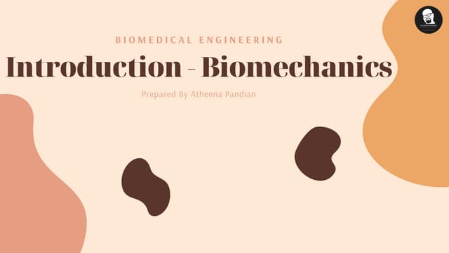 BIO-MECHANICS | PPTX