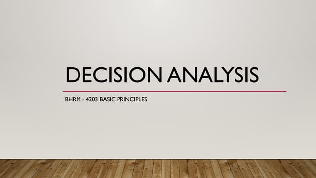 Decision Making Process | PPTX