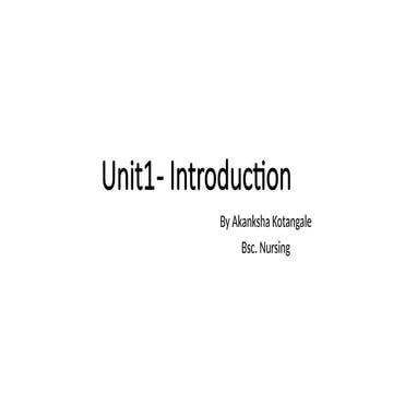 1.introductiontosociology unit 1 sociology subject bsc nursing | PPT