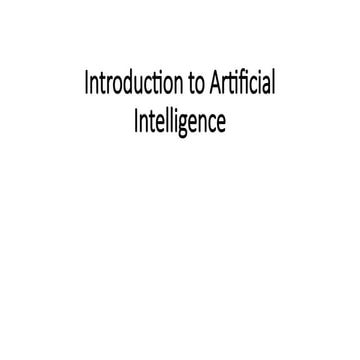 UNIT 1 - Introduction to Artificial Intelligence | PPTX