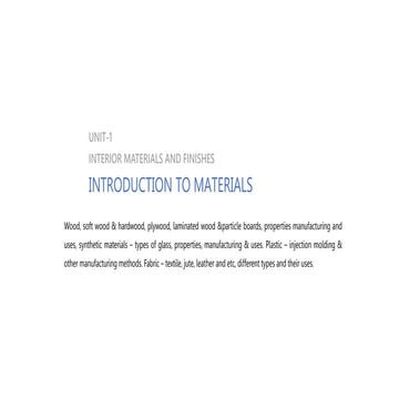 unit1- intro to materials.pptx | Woodworking | Arts and Crafts