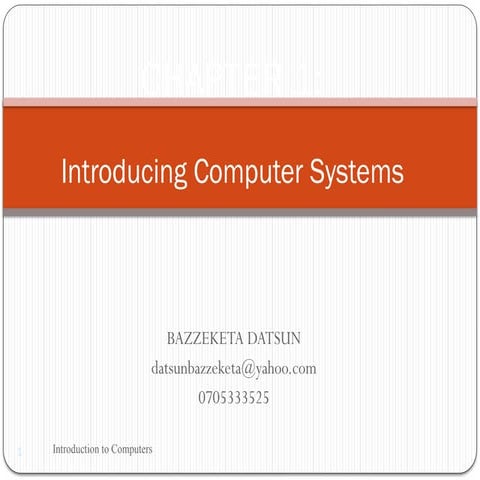 Introduction To Computer | PDF
