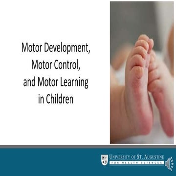 Unit 1 motor development - vo - copy | PPT