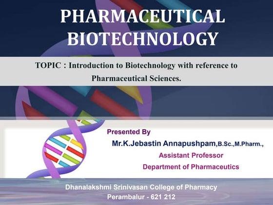 Introduction to Pharmaceutical Biotechnology | PDF