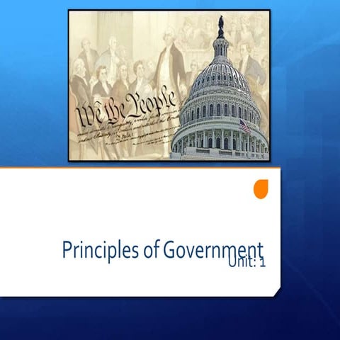 Unit 1 Principles of Government | PPTX