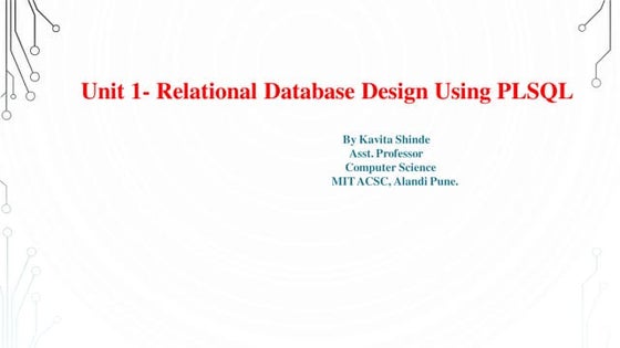 UNIT 3- DATABASE INTEGRITY AND SECURITY CONCEPTS (1).pdf | Databases | Computer Software and ...