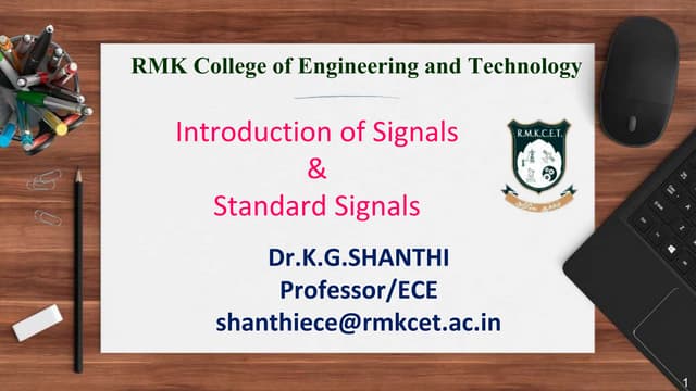 1. elementary signals | PPTX