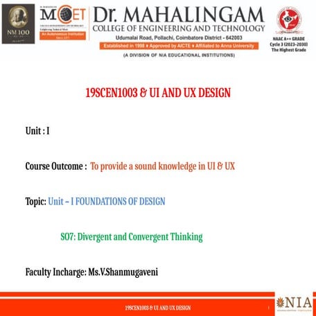 Unit 1 certification course of the day clg | PPT