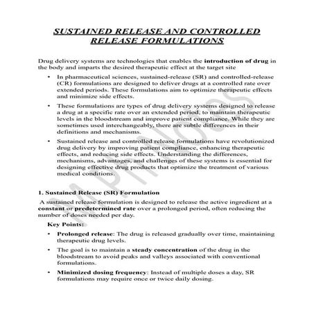 Controlled drug delivery systems | PPTX