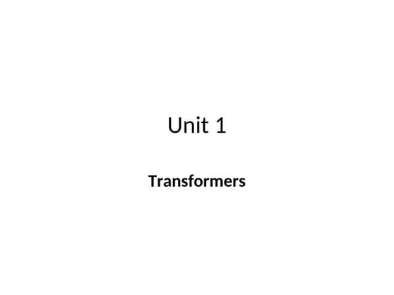 Transformer equivalent ckt | PPTX | Computer Networking | Computing