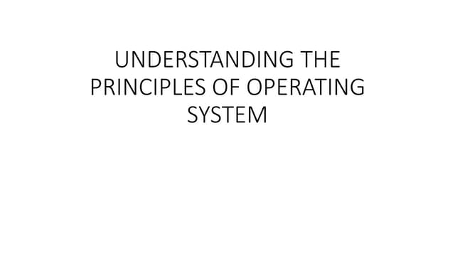Operating system 08 time sharing and multitasking operating system | PPTX